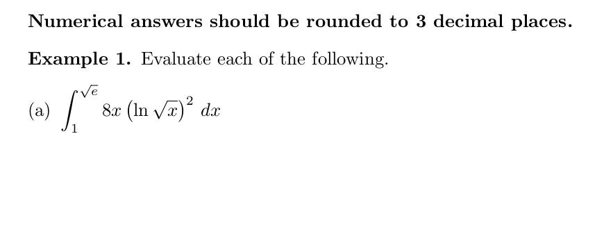 Solved Numerical answers should be rounded to 3 decimal | Chegg.com