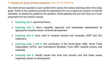 Learning unit 4 From this unit, you are required to | Chegg.com