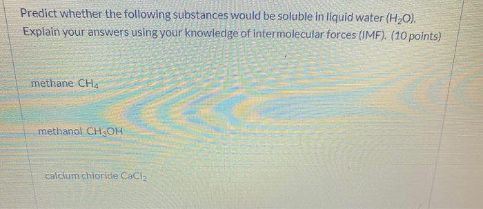 Solved Arrange ethane, ethanol, and chloroethane in order of | Chegg.com