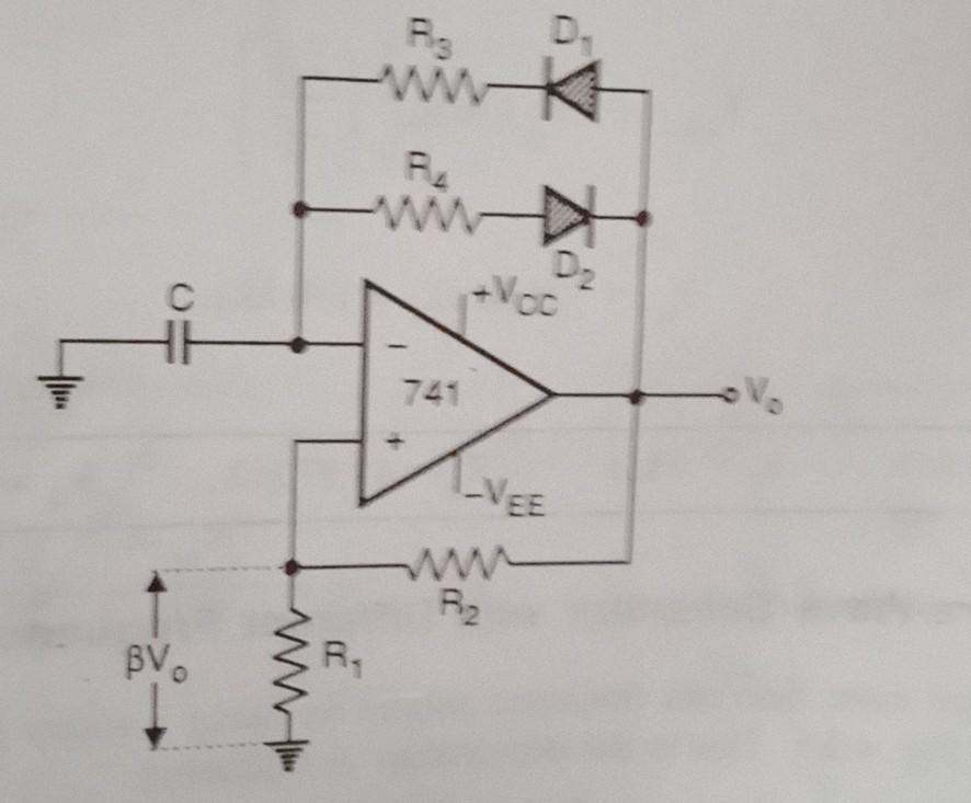 Solved Design the asymmetrical square wave generator shown | Chegg.com