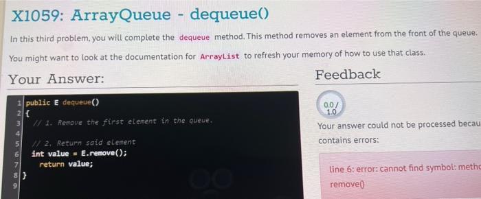 Solved In this second problem, you will complete the enqueue | Chegg.com