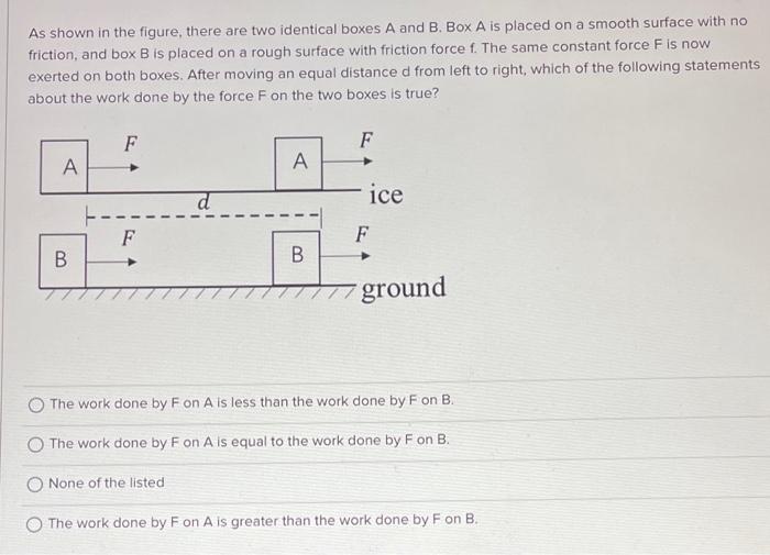Solved As shown in the figure, there are two identical boxes | Chegg.com
