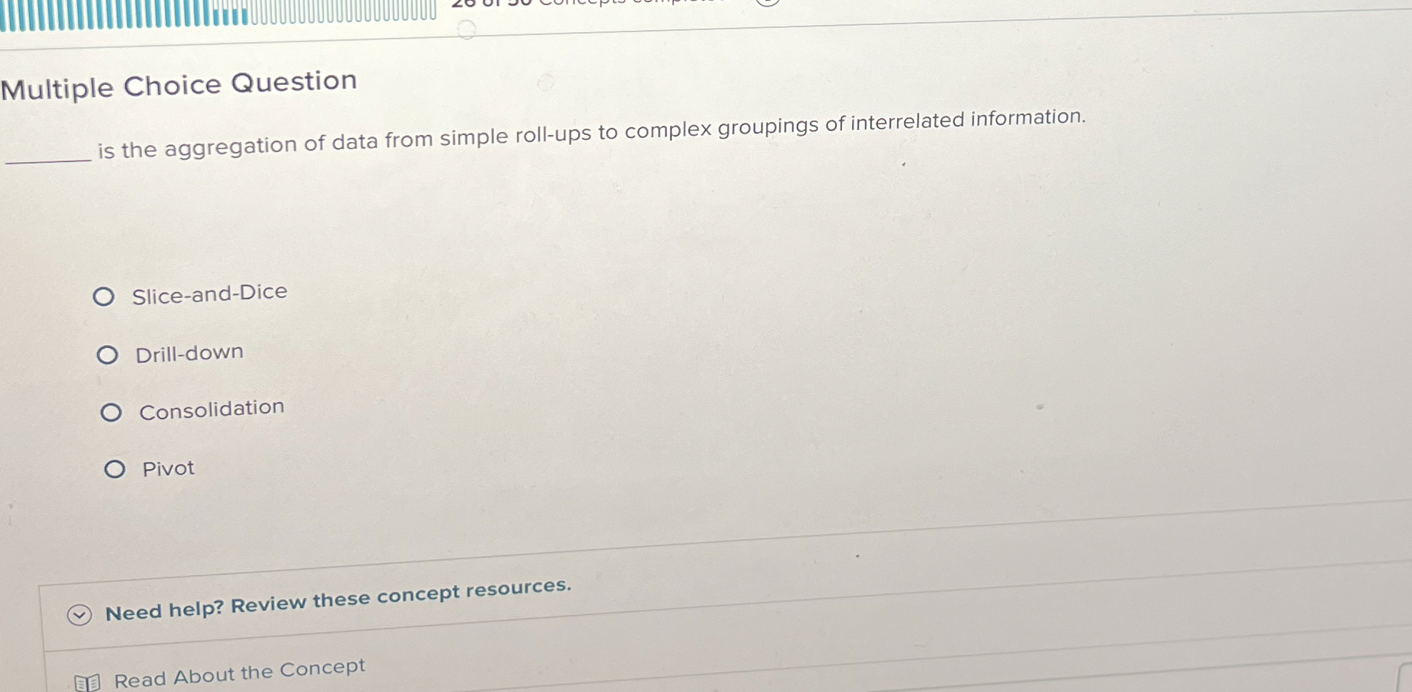 Solved Multiple Choice Questionis the aggregation of data | Chegg.com
