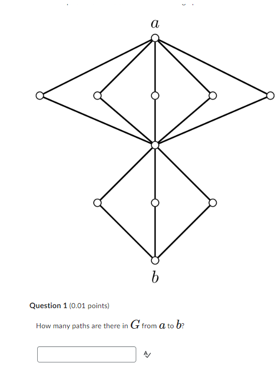 Solved How many paths are there in G ﻿from a ﻿to b ? | Chegg.com