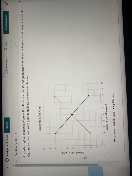 Solved - Assignment Score: 36.9% Resources Hint Check Answer | Chegg.com