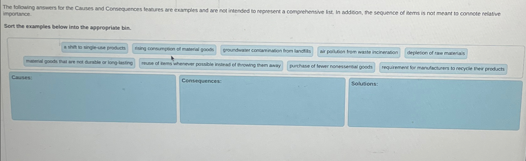 Solved The following answers for the Causes and Consequences | Chegg.com Solved The following answers for the Causes and Consequences | Chegg.com
