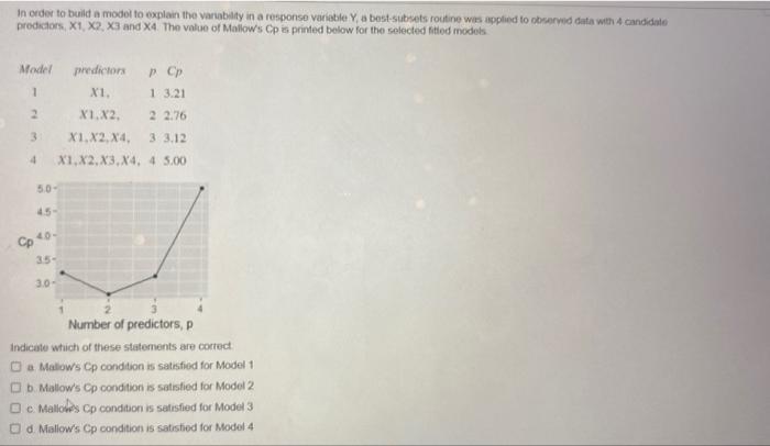 In order to build a model to explain the vanability | Chegg.com