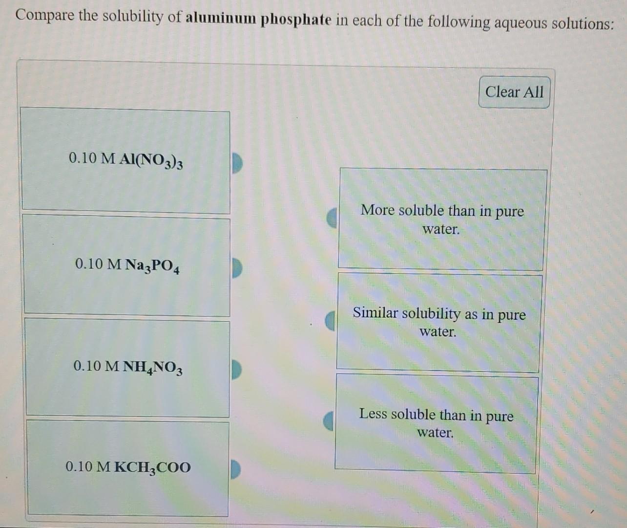 Solved Compare the solubility of lead iodide in each of the | Chegg.com