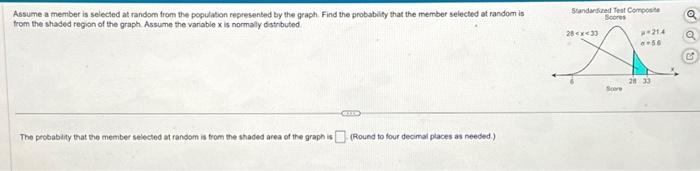 Solved Assume a member is selected at random from the | Chegg.com