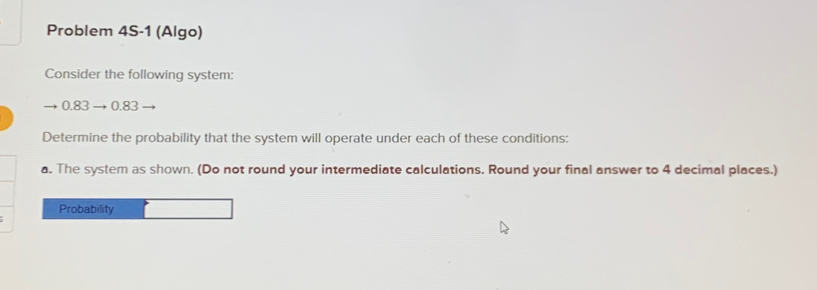 Solved Problem 4S-1 (Algo)Consider the following | Chegg.com