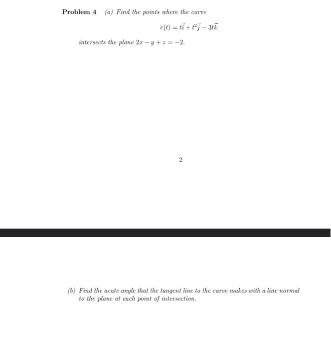 Solved Problem 4 (a) Find the points where the curve | Chegg.com