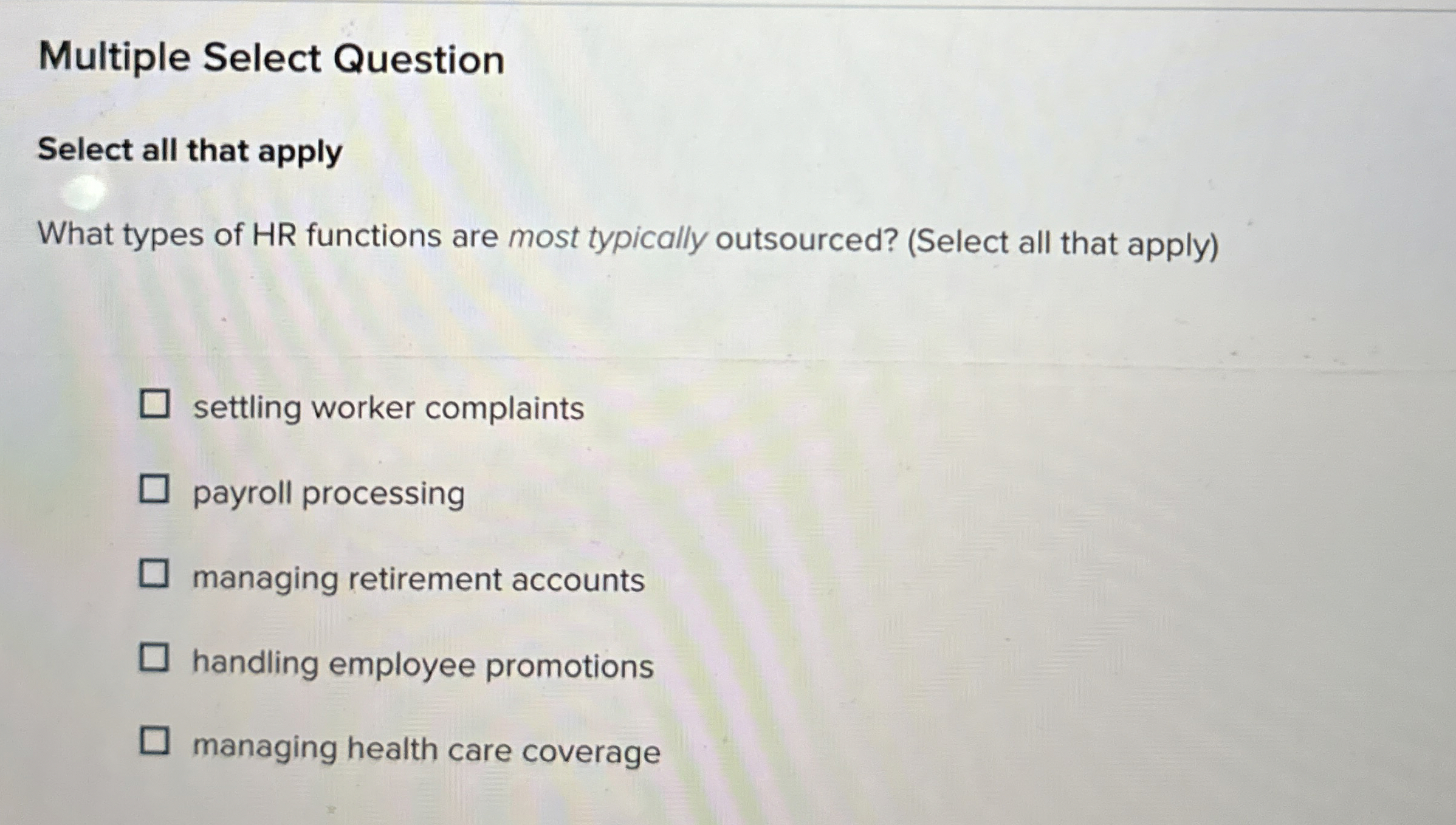 Solved Multiple Select QuestionSelect all that applyWhat | Chegg.com