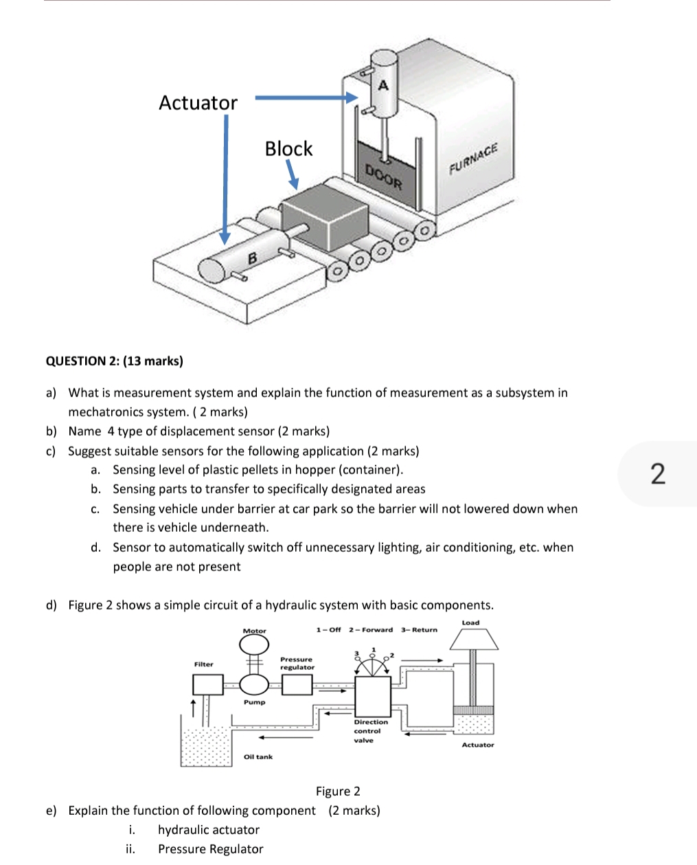 QUESTION 2: (13 ﻿marks)a) ﻿What is measurement system | Chegg.com