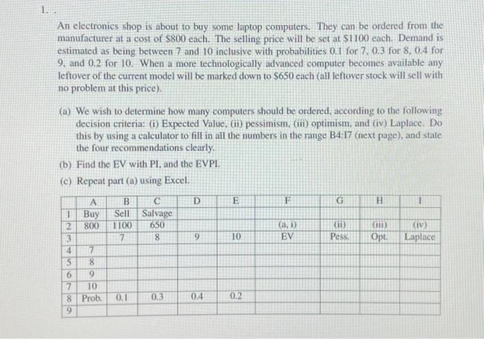 Solved Please answer every question and show final answers | Chegg.com
