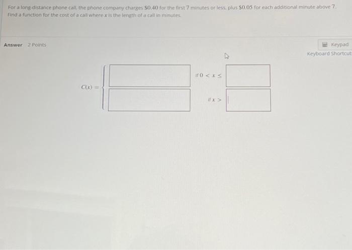Solved For a long-distance phone call, the phone company | Chegg.com