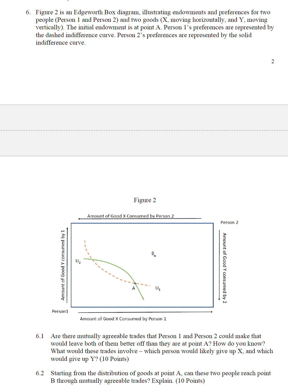 Solved Figure 2 ﻿is an Edgeworth Box diagram, illustrating | Chegg.com