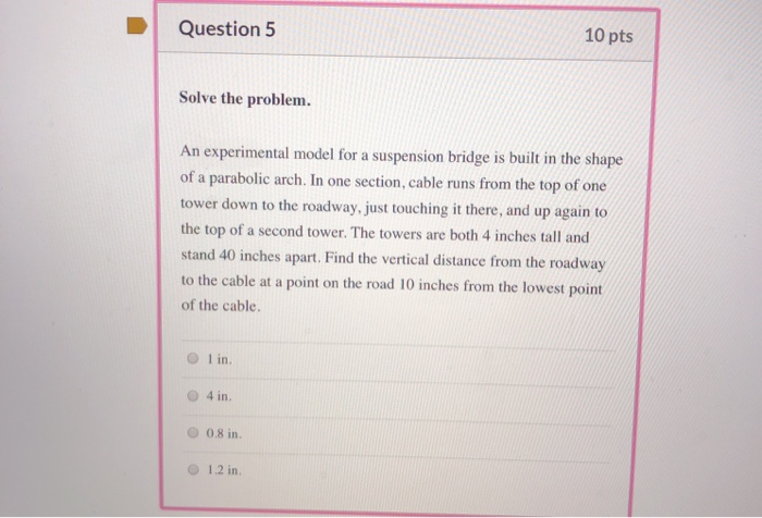 Solved Question 5 10 pts Solve the problem. An experimental | Chegg.com