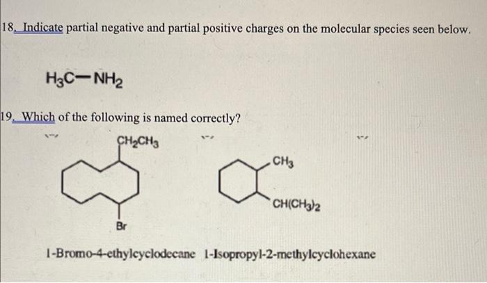 Solved 18. Indicate partial negative and partial positive | Chegg.com
