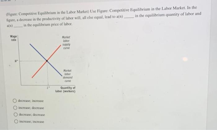 Solved (Figure: Competitive Equilibrium in the Labor Market) | Chegg.com