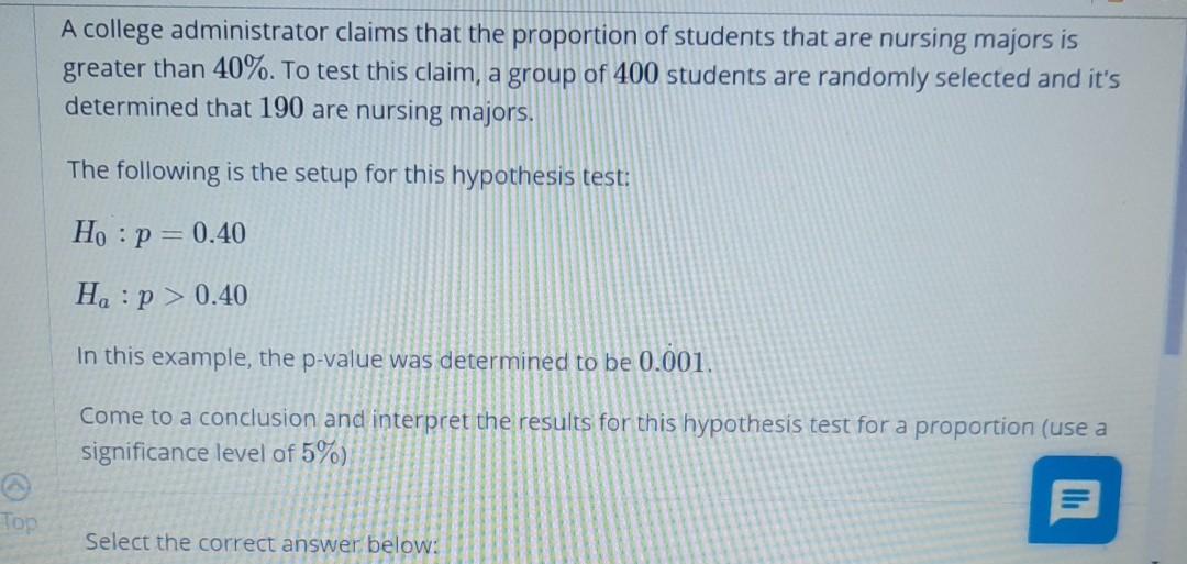 solved-a-college-administrator-claims-that-the-proportion-of-chegg