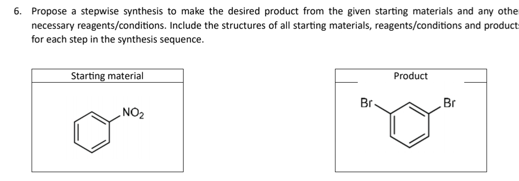 Solved Propose a stepwise synthesis to make the desired | Chegg.com