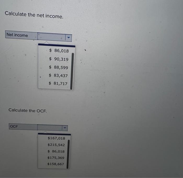 Solved Consider the following income statement: Calculate | Chegg.com