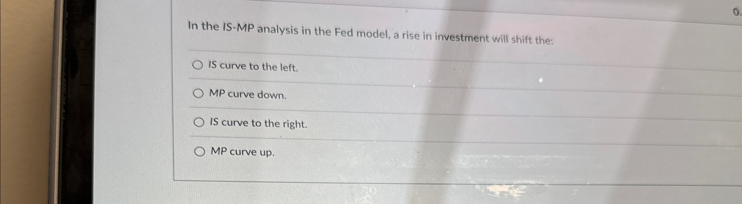 Solved In The Is Mp Analysis In The Fed Model A Rise In