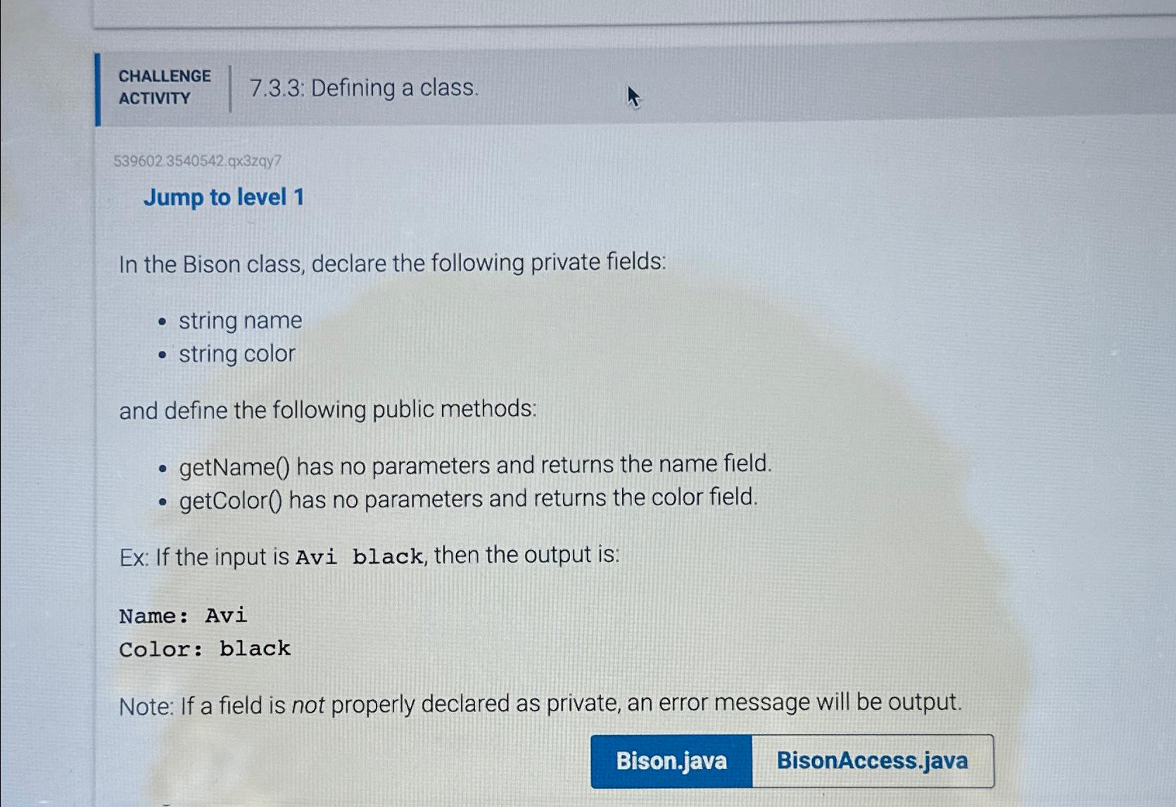 Solved CHALLENGEACTIVITY7.3.3: Defining a | Chegg.com