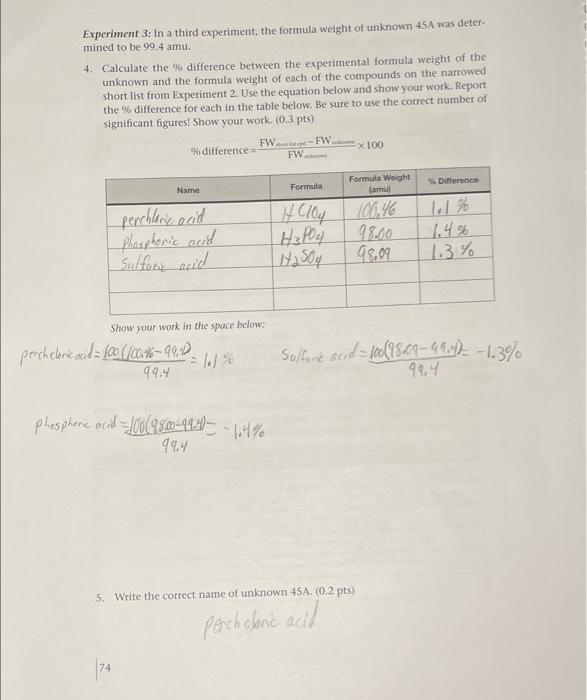 Solved PART 2. IDENTIFYING AN UNKNOWN ACIDIC, BASIC, OR | Chegg.com