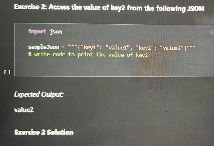 Solved Exercise 1: - Convert the following dictionary into | Chegg.com