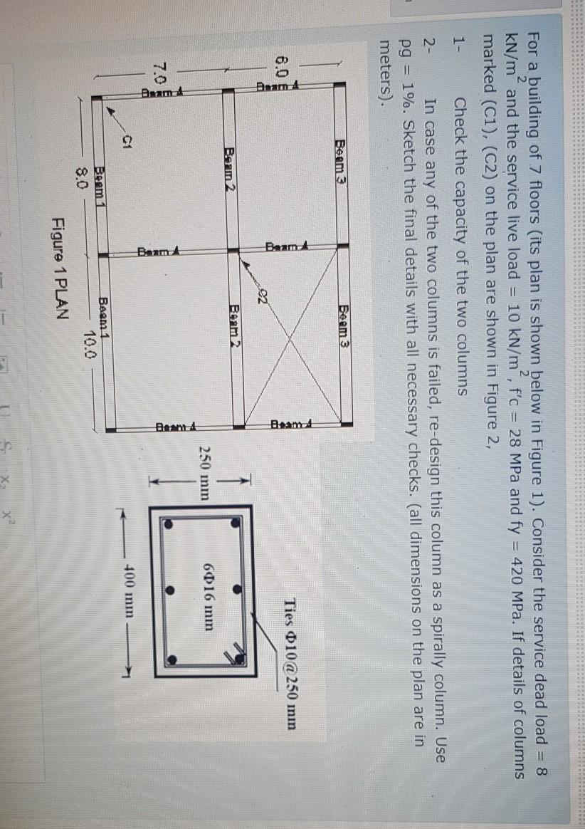 Solved For a building of 7 floors (its plan is shown below | Chegg.com