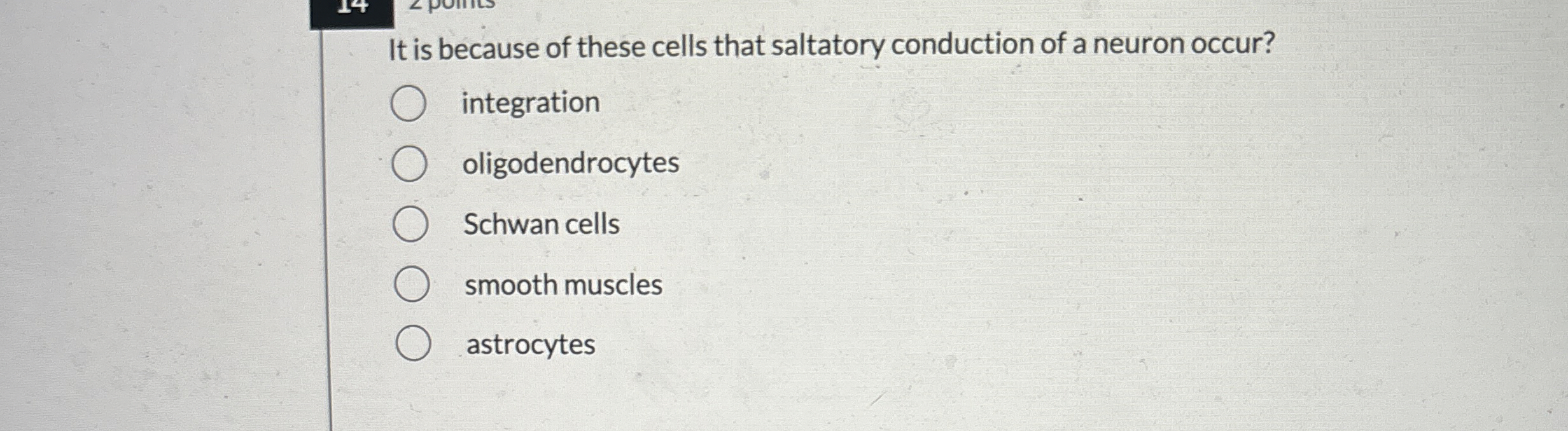 Solved It is because of these cells that saltatory | Chegg.com