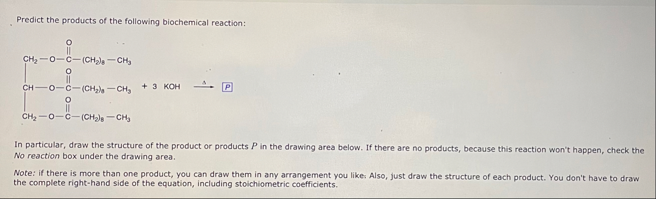 Solved Predict the products of the following biochemical | Chegg.com
