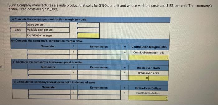 Solved Exercise 18-23 (Algo) CVP analysis with three | Chegg.com