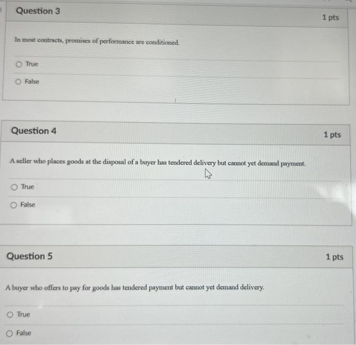 Solved In most contracts, promises of performance are | Chegg.com