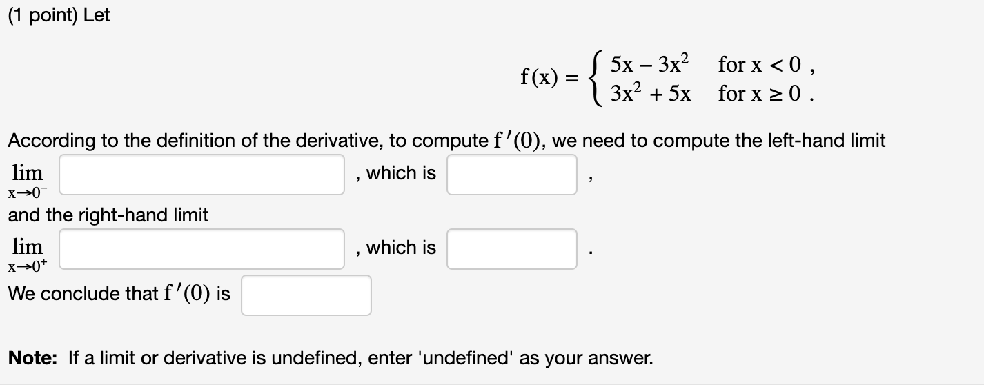 Solved (1 ﻿point) | Chegg.com