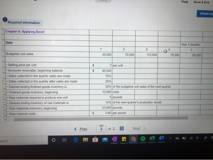 Solved Save & Exi Check Required information The Chapter 8 | Chegg.com