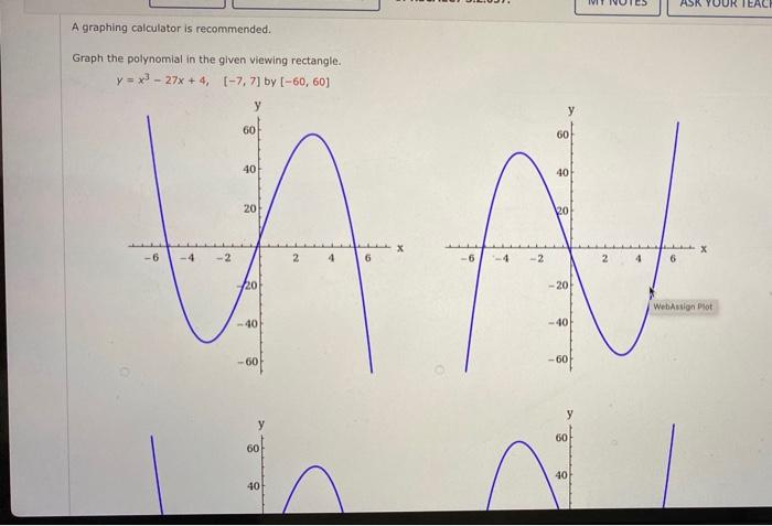 Solved NU 25 A graphing calculator is recommended. Graph the | Chegg.com