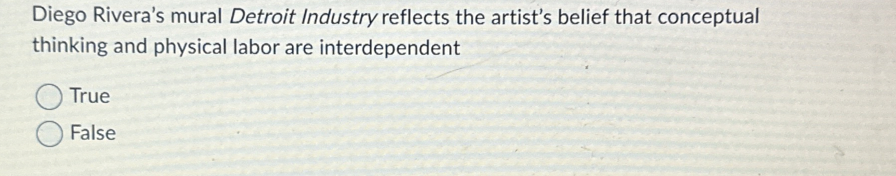 Solved Diego Rivera's mural Detroit Industry reflects the | Chegg.com