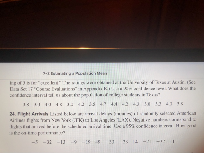 Solved 7-2 Estimating a Population Mean R7 Estimating | Chegg.com