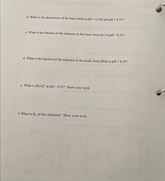 Solved 3. The spectra below were collected in an indicator | Chegg.com