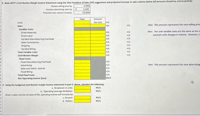 In this project, you will complete MPV's Income | Chegg.com