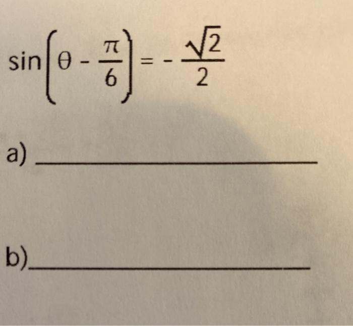Solved Solve the equation listed: a) in restricted domain | Chegg.com