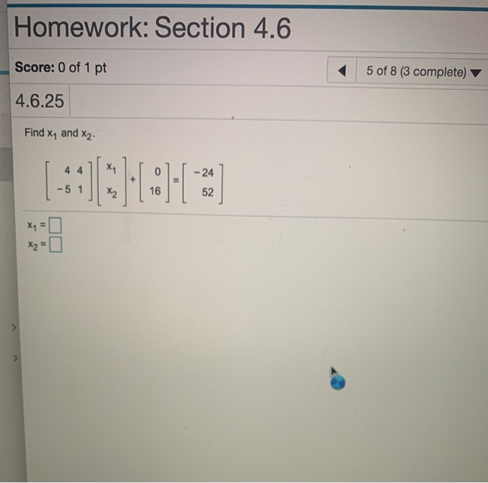 Solved Homework Section 4 6 Score 0 Of 1 Pt 5 Of 8 3