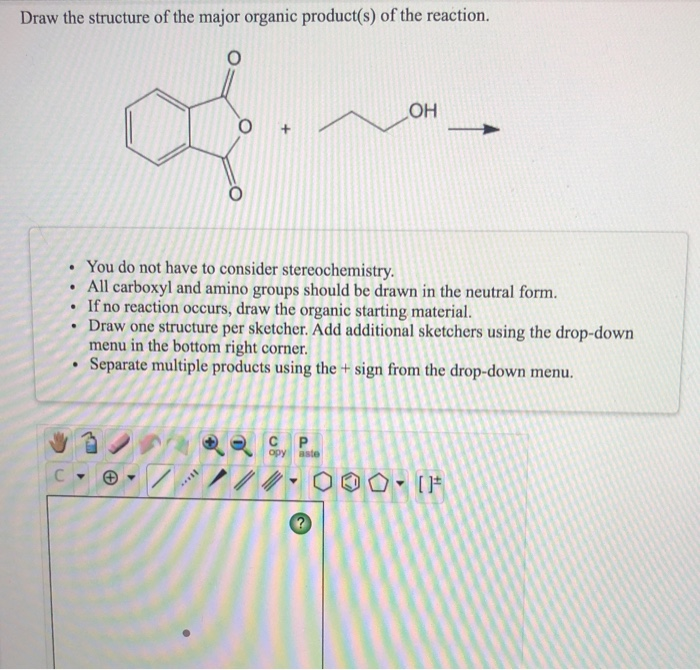 Solved Draw the structure of the major organic product(s) of | Chegg.com