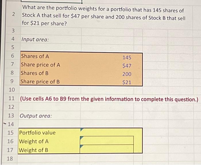 Solved 2 What are the portfolio weights for a portfolio that | Chegg.com