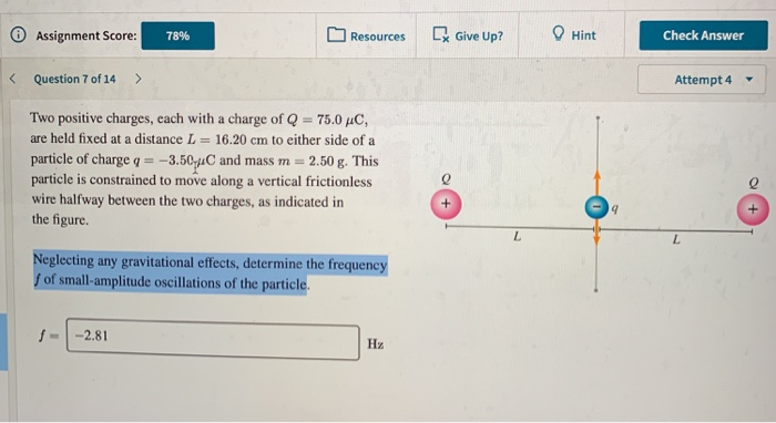 Solved Assignment Score: 78% Resources [ Give Up? Hint Check | Chegg.com