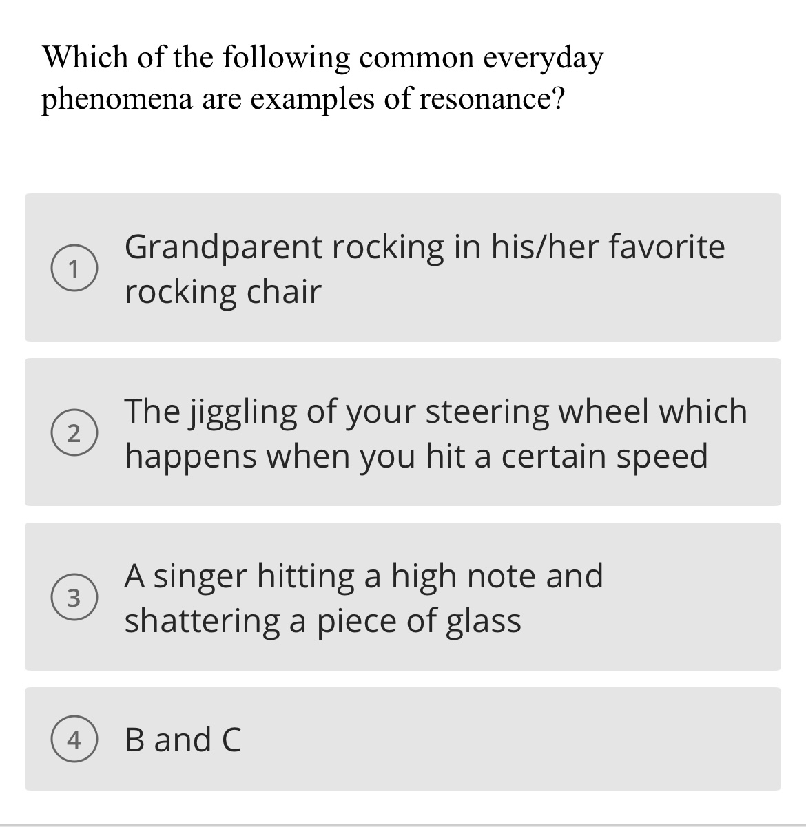 Solved Which of the following common everyday phenomena are | Chegg.com