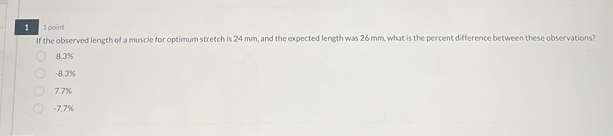 Solved If the observed length of a muscle for optimum | Chegg.com
