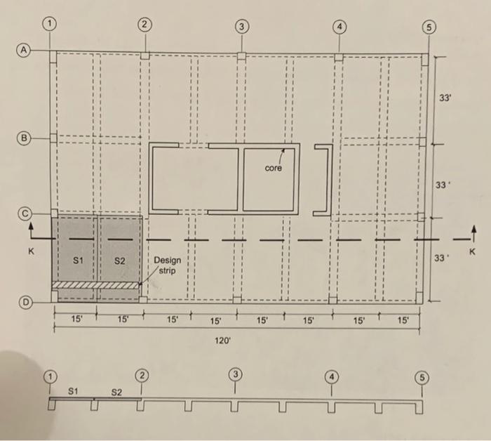 Solved Design the slabs S1 and S2 to carry a service live | Chegg.com